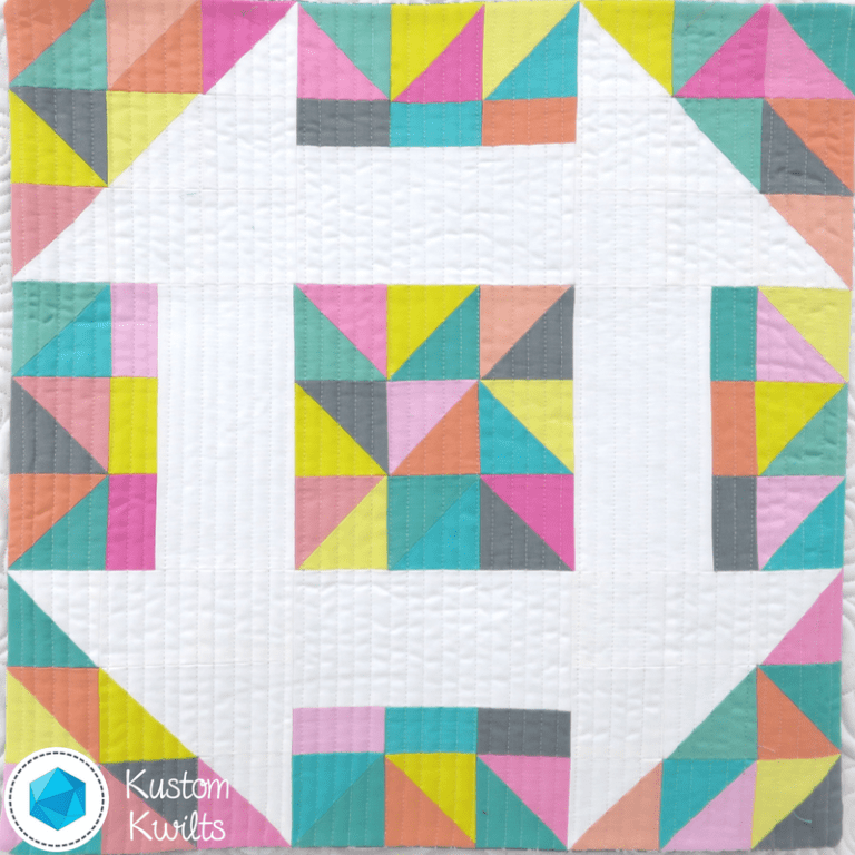 Cheeky Churn Dash Quilt Pattern - PAPER PATTERN - Kustom Kwilts
