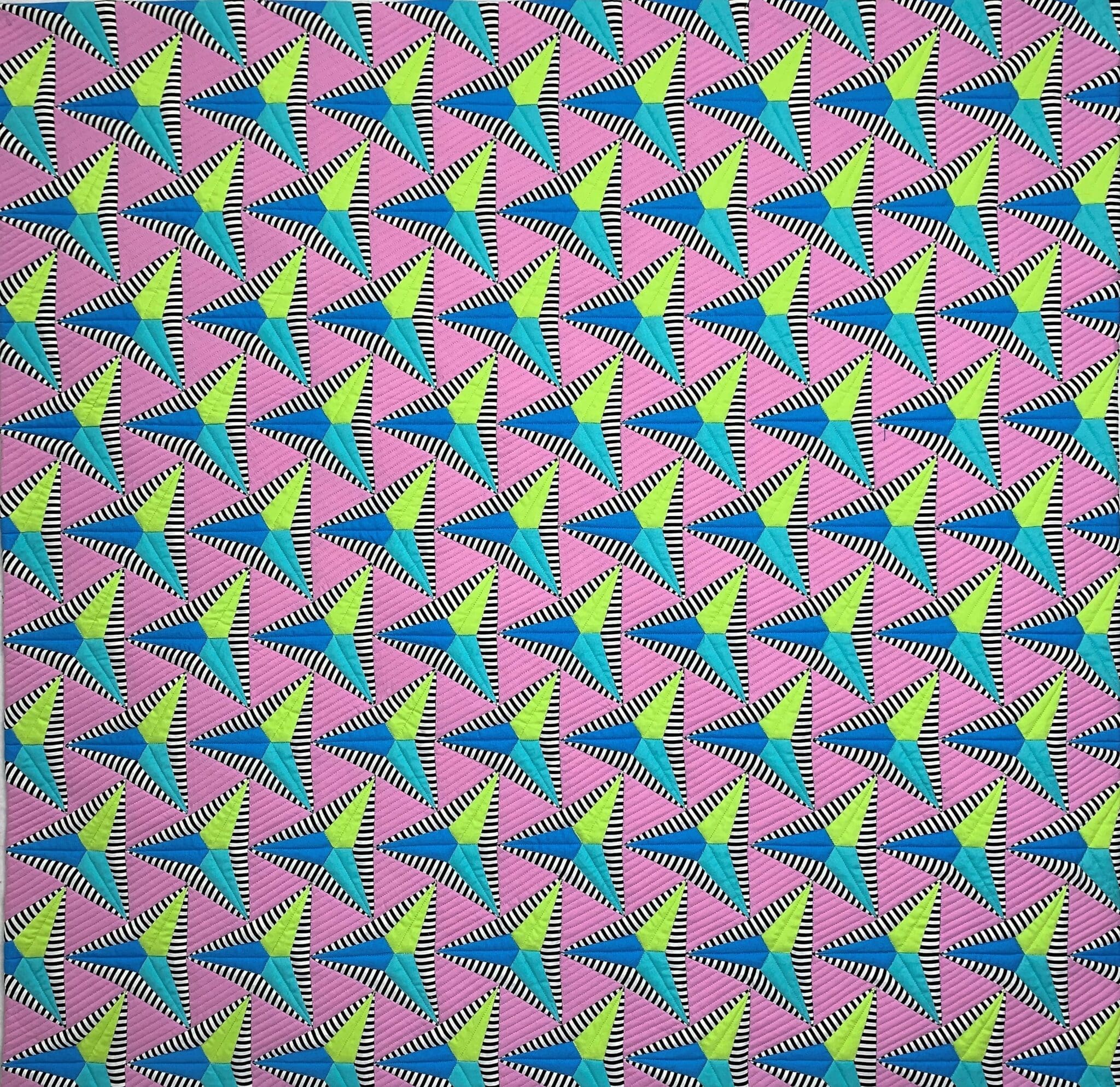 Trippy Triangles EPP Quilt Pattern - Paper Pattern - Kustom Kwilts