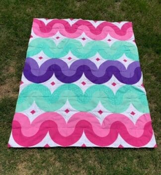 Retro Groove Quilt Pattern - Paper Pattern - Kustom Kwilts
