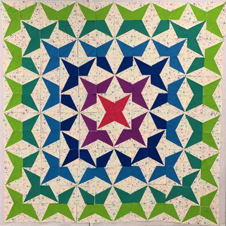 Throwing Stars Quilt PDF Pattern - Digital Download - Kustom Kwilts