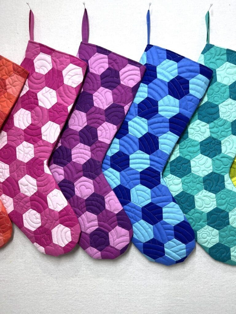 Hexie Epp Stocking Pattern By Joanna Marsh English Paper Pieced