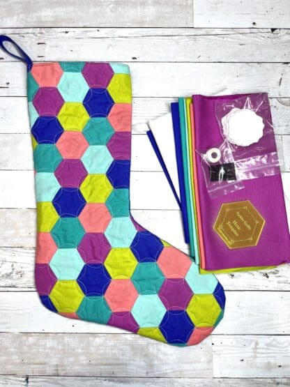 Hexie EPP Stocking Pattern - Kustom Kwilts