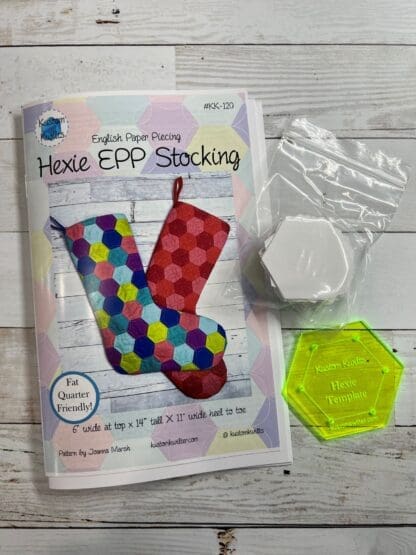 Hexie EPP Stocking Pattern - Kustom Kwilts